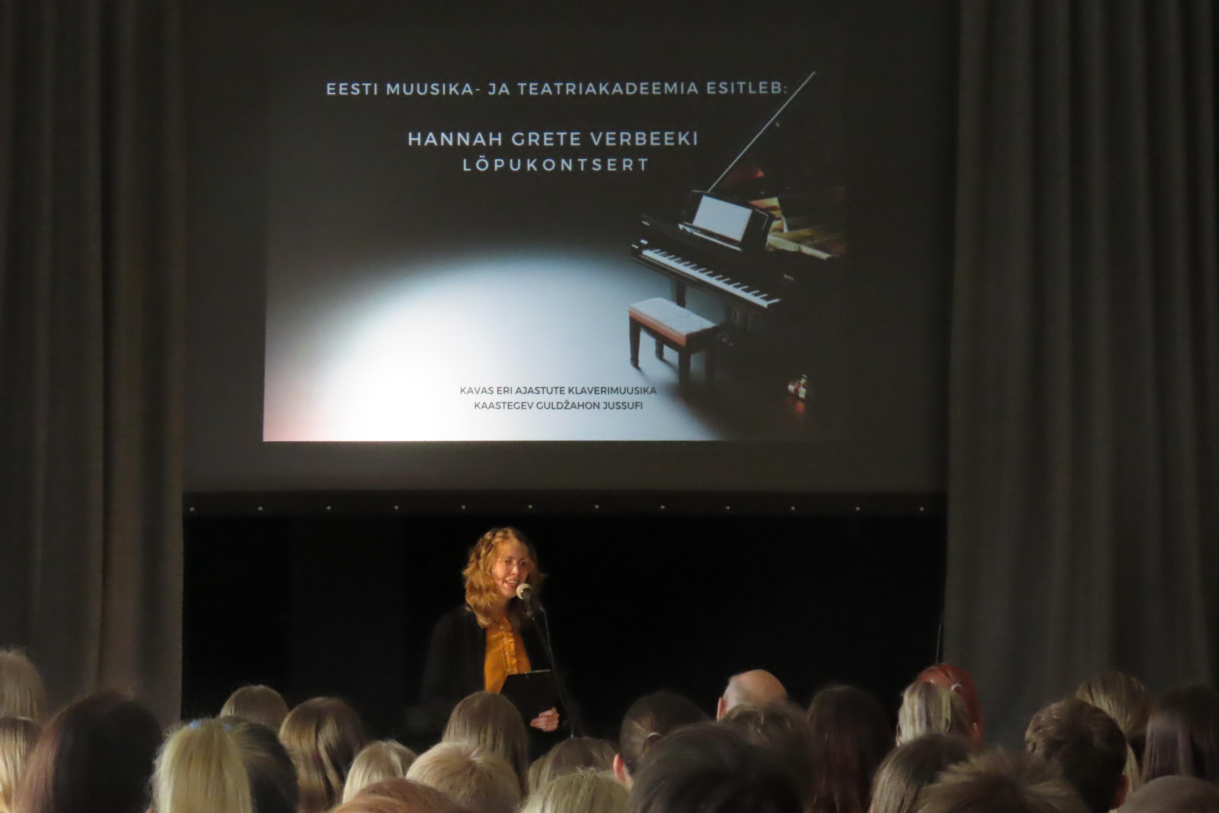 Hannah Grete Verbeeki klaverikontsert | Viljandi Paalalinna Kool
